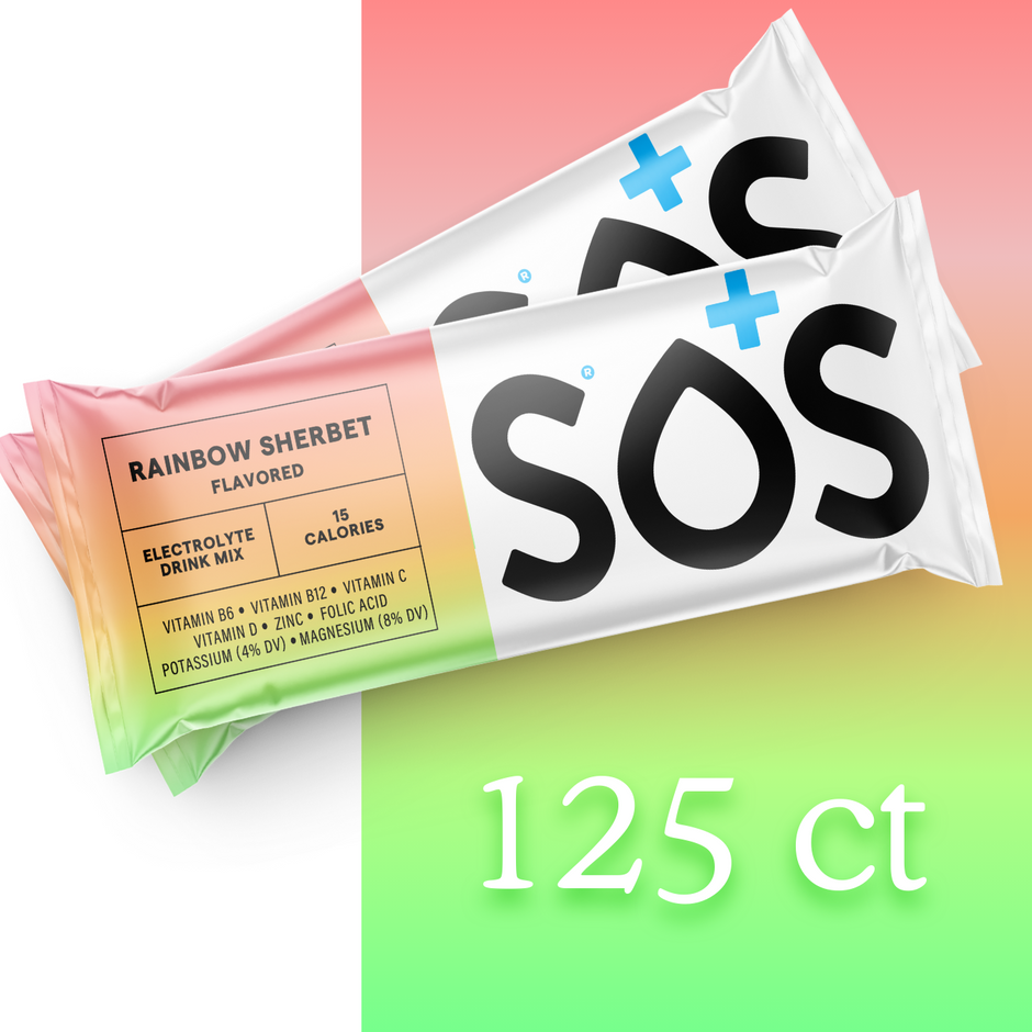 SOS Daily Stick Packet Rainbow Sherbet -125 sticks bulk pack